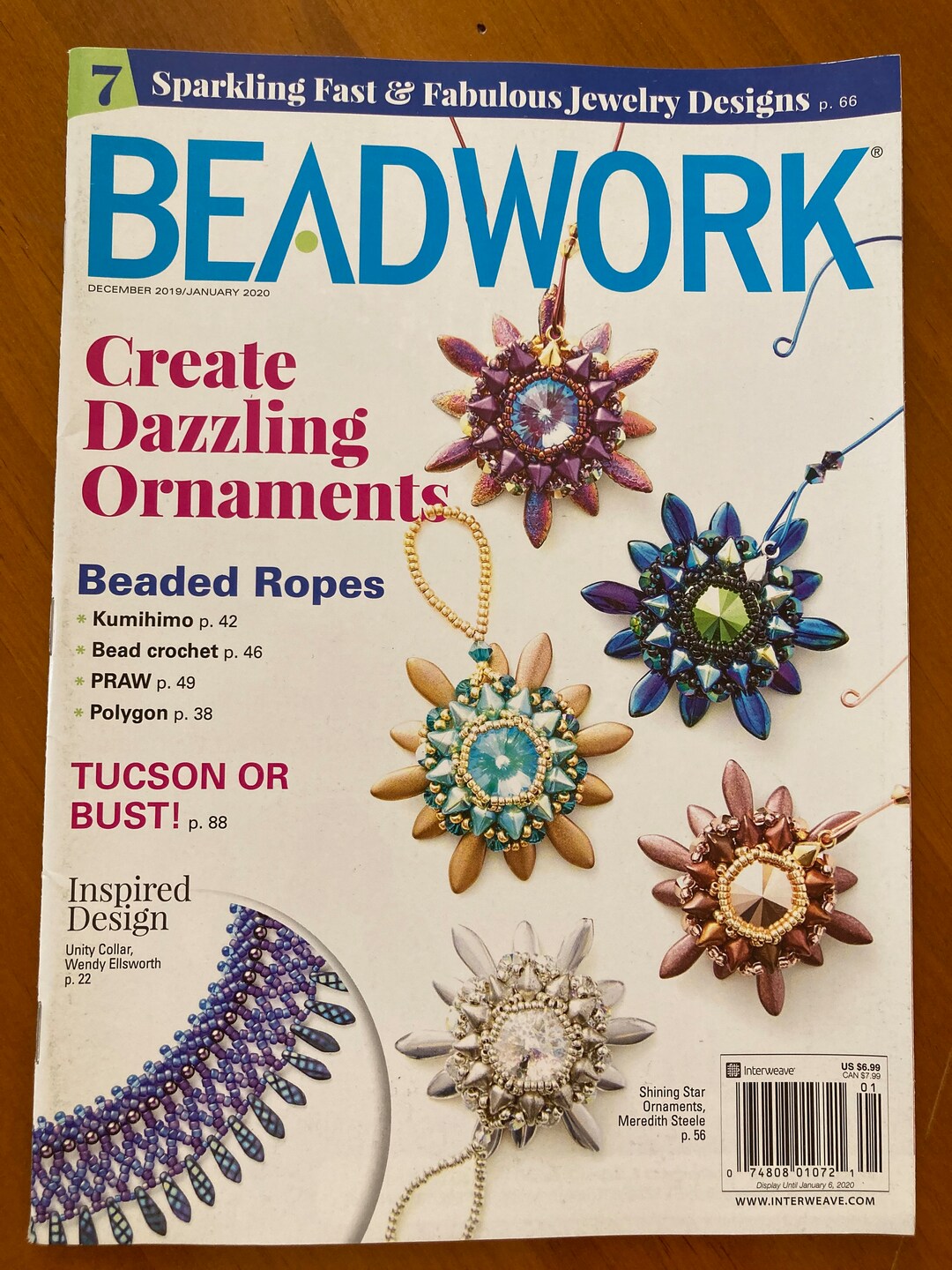 Beadwork Magazine, Volume 23 Number 1, December 2019 / January 2020 - Etsy