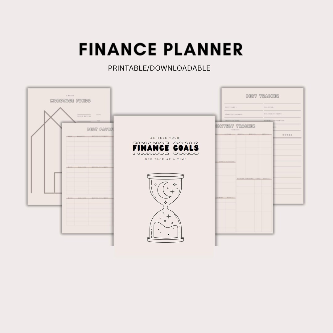 The Ultimate Financial Goals Planner EASY to Use Digital Download - Etsy