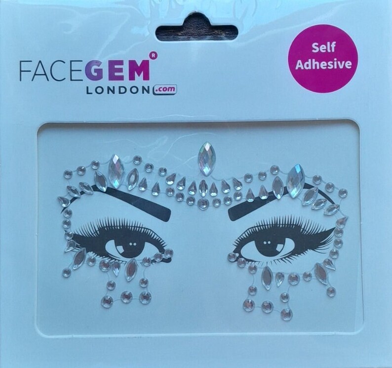 Rhinestone Face Gems - Etsy UK