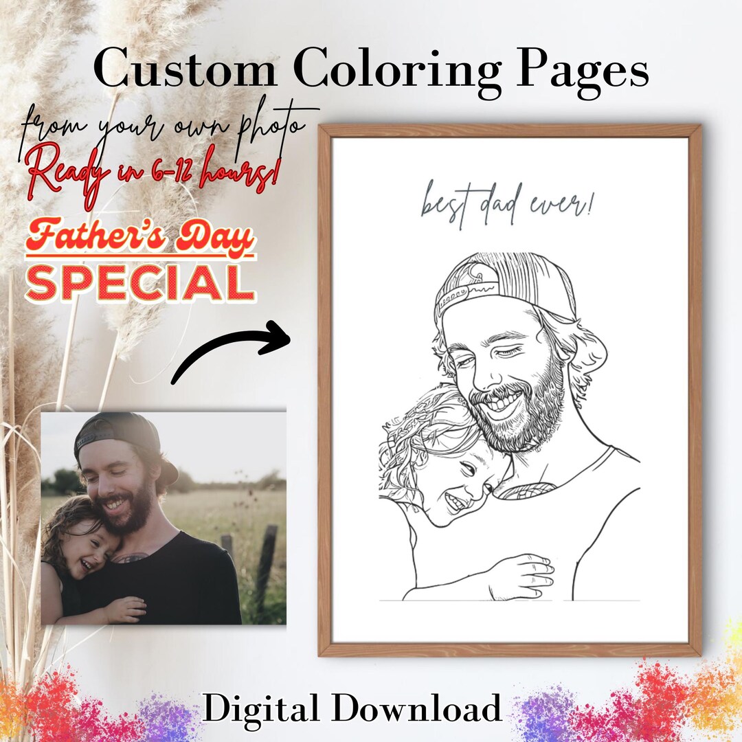 Custom Coloring Pages From Photo (10 Photos), Photo to Coloring Page ...