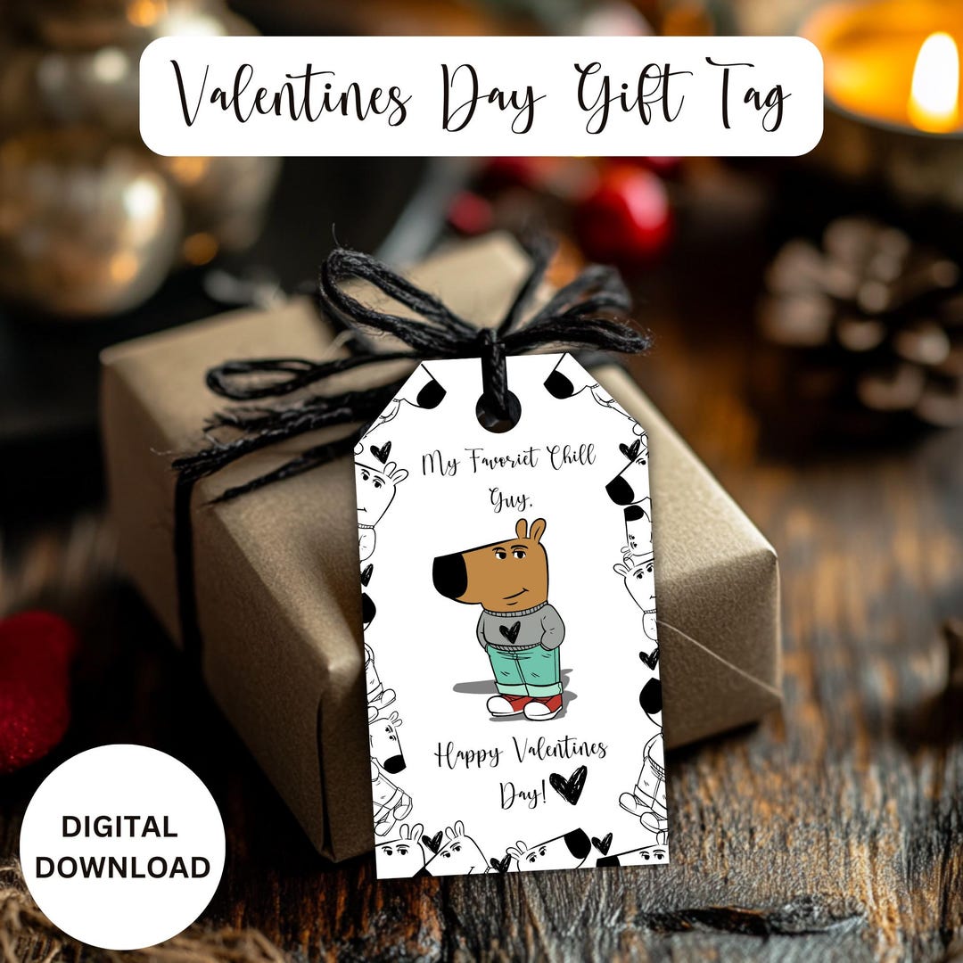 Valentines Day Gift Tags, Printable Gift Tag, Valentines Day Printable ...