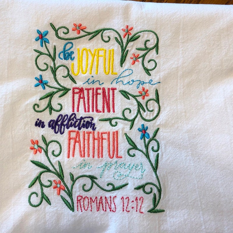 Scripture Embroidery - Etsy