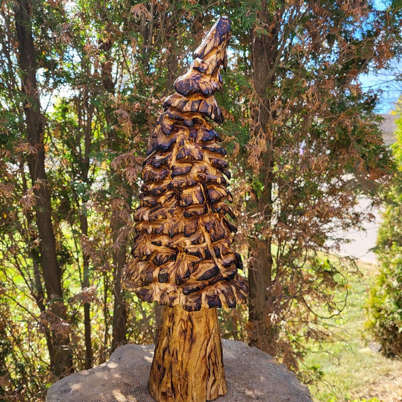 Carved Wood Tree - Etsy