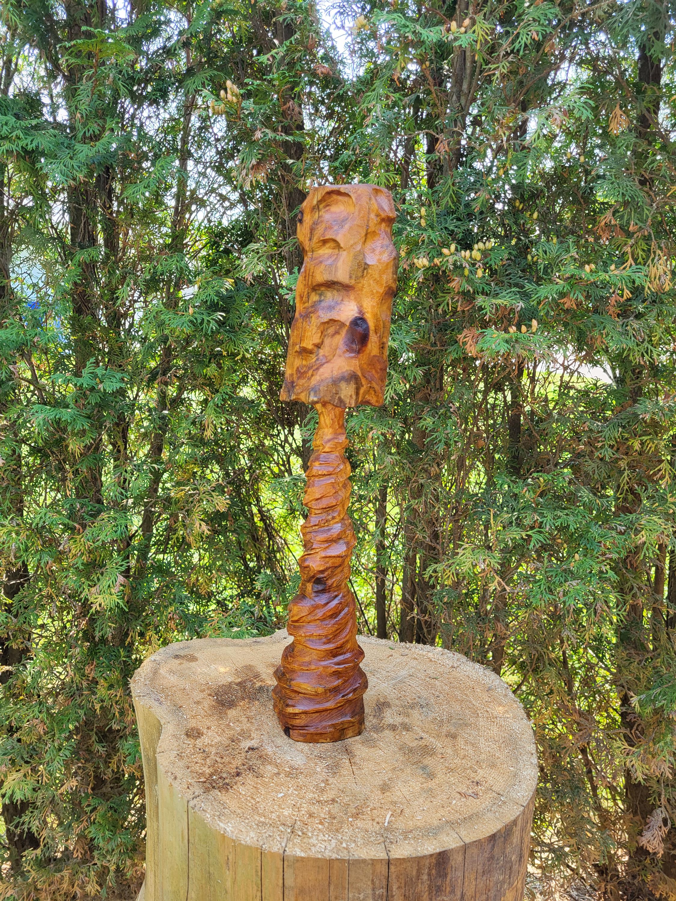 Tall Mushroom | Chainsaw Carved | Wood Carving - Etsy