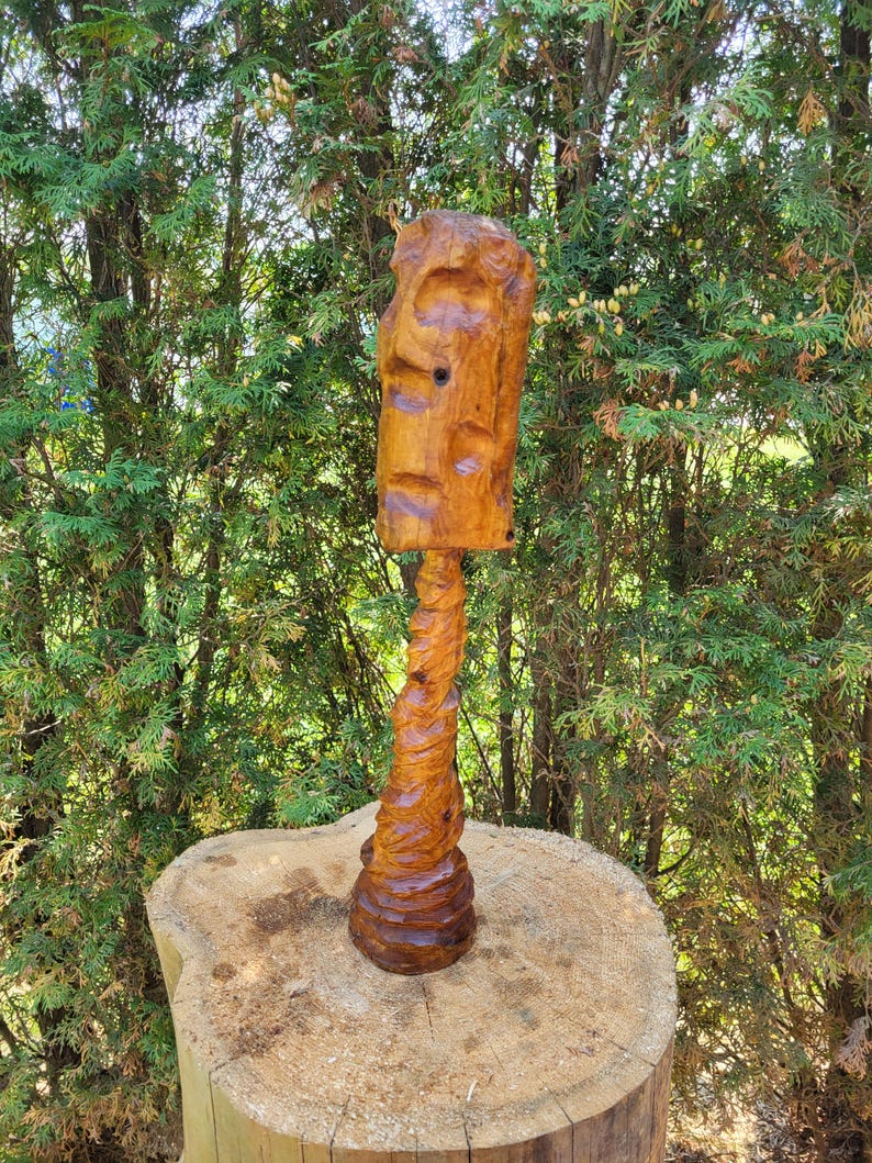 Tall Mushroom | Chainsaw Carved | Wood Carving - Etsy