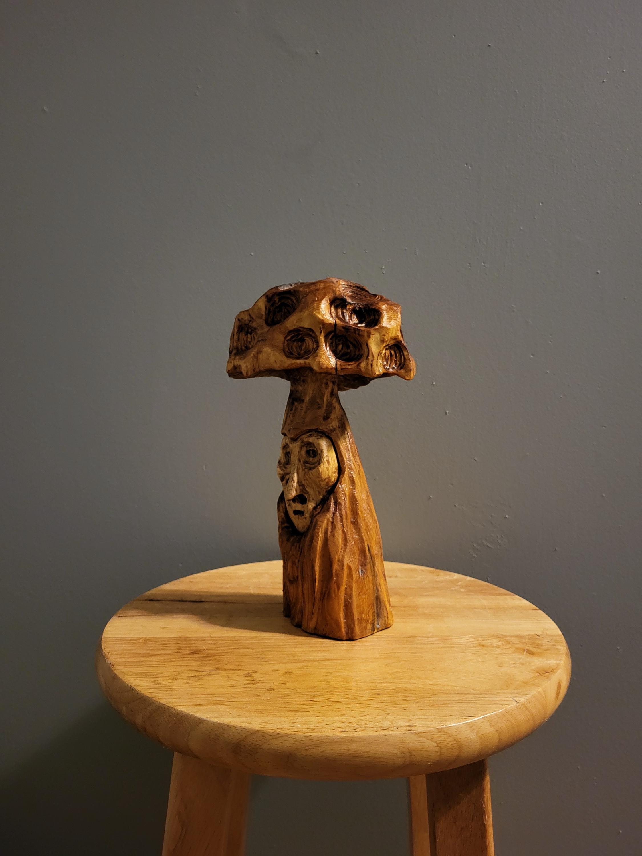 Ghoul Mushroom| Chainsaw Carved | Wood Carving - Etsy