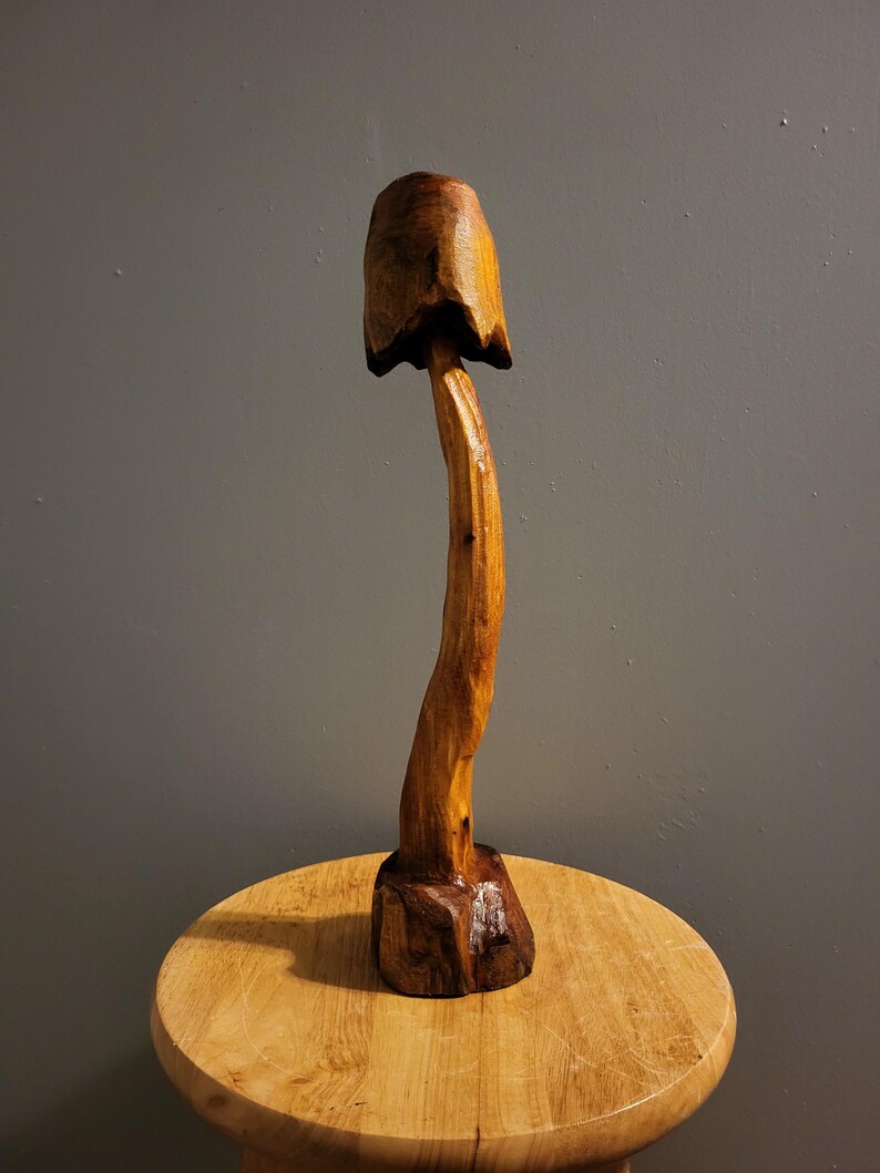 Tall Mushroom | Chainsaw Carved | Wood Carving - Etsy