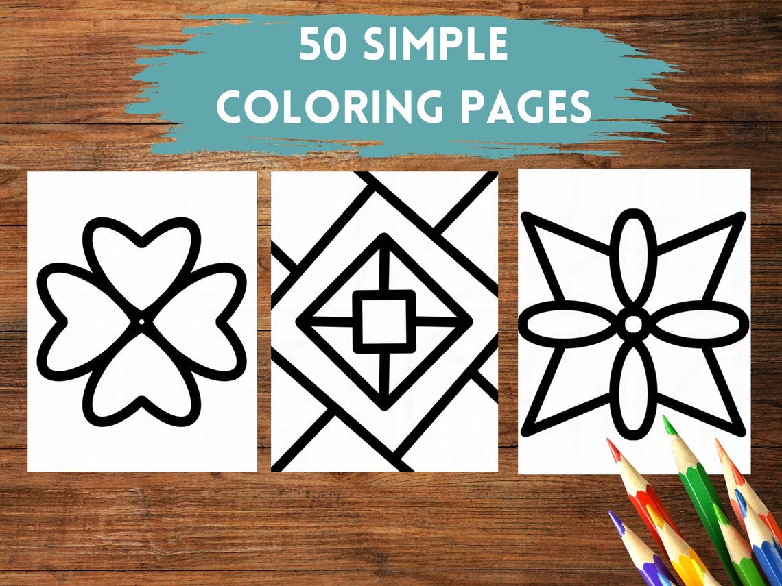 50 Easy Coloring Pages for Self Regulation, Grounding Technique for ...