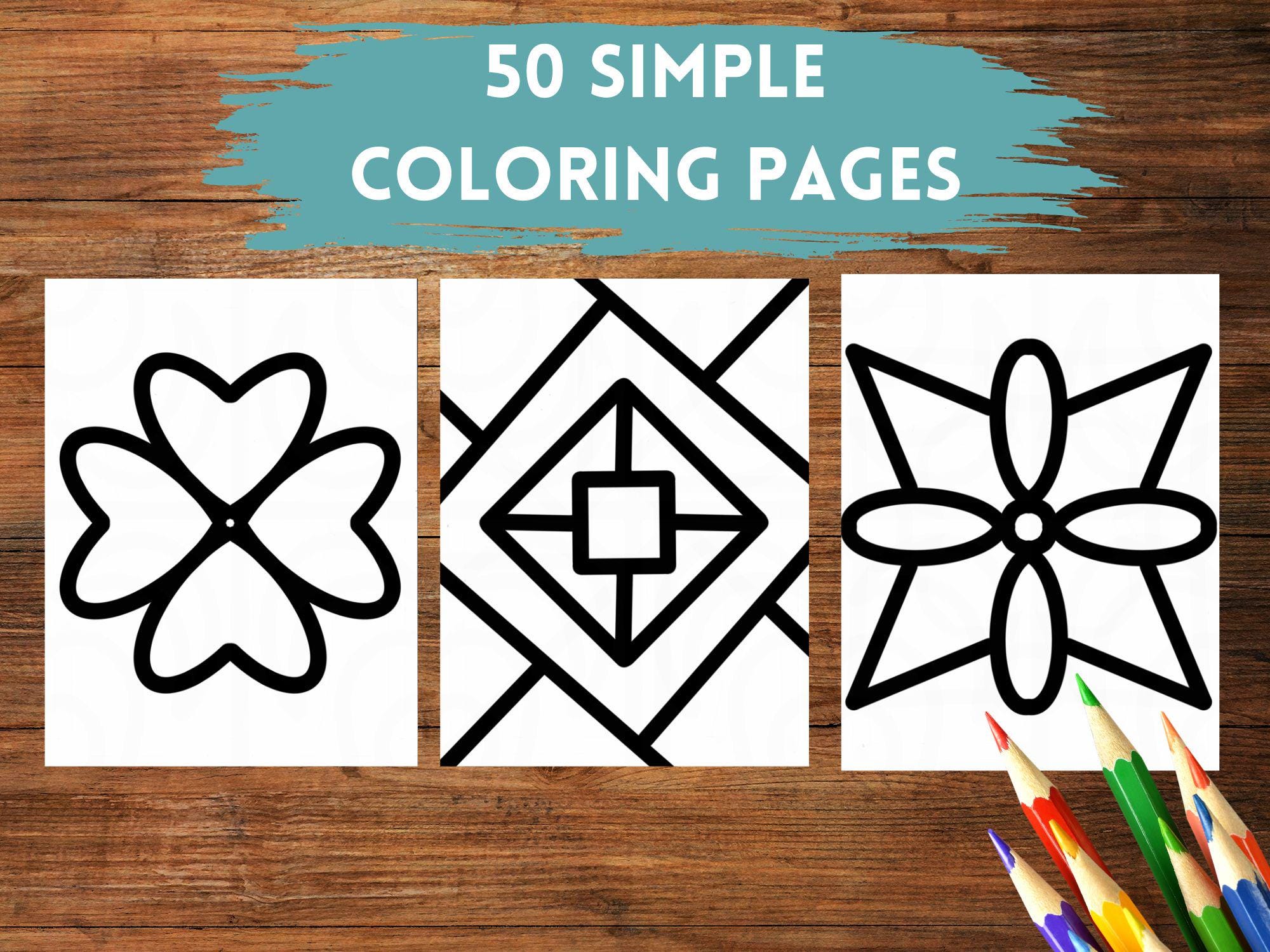 50 Easy Coloring Pages for Self Regulation, Grounding Technique for ...