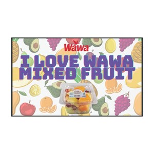 I Love Wawa Mixed Fruit Car Magnet, Funny Car Magnet, Bumper Magnet ...