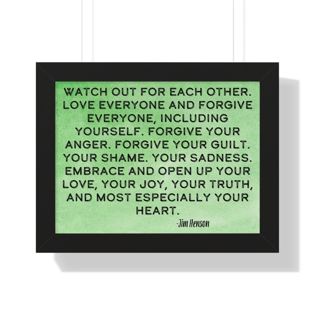 Jim Henson Quote, Framed Horizontal Poster - Etsy