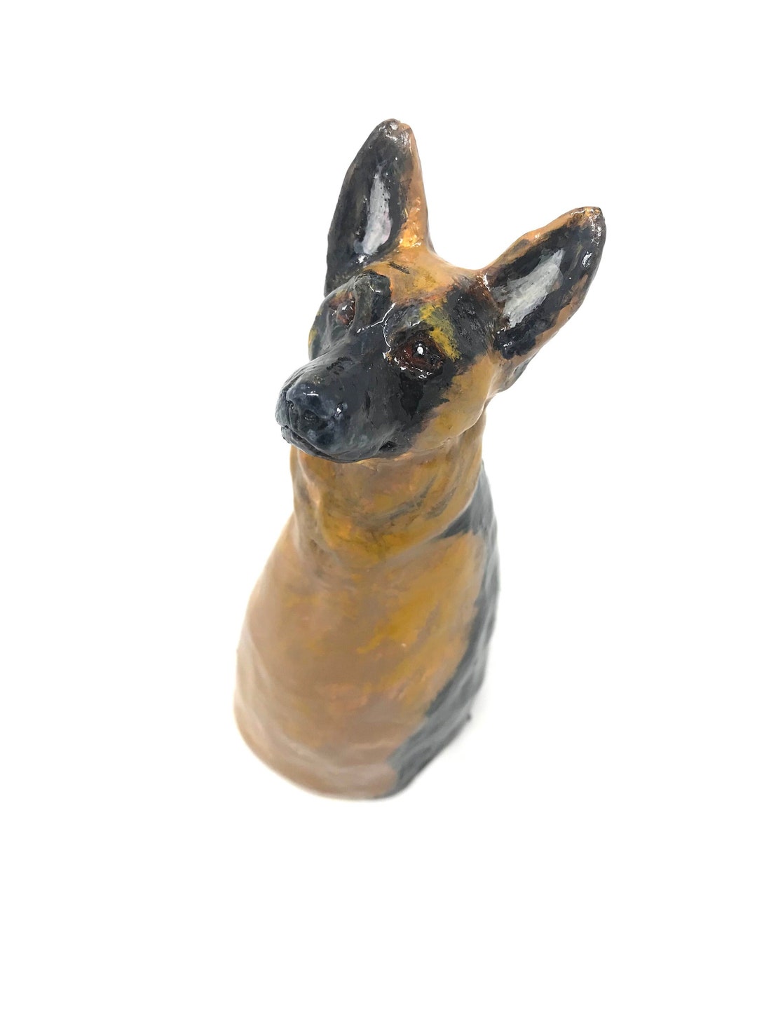 German Shepherd Figurine( Sculpture Finger Puppet ) - Etsy