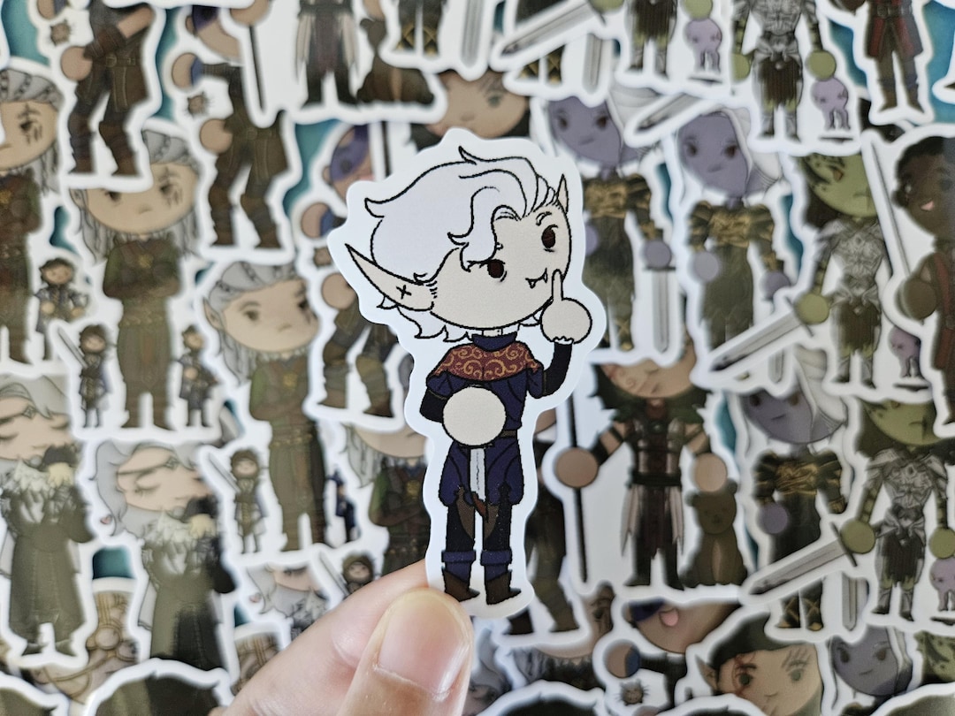BG3 Companion Sticker Baldur's Gate 3 3 Vinyl Sticker Astarion Gale ...