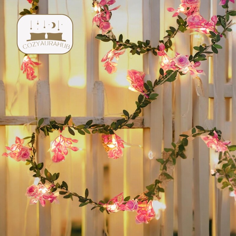 Rose String Lights - Etsy