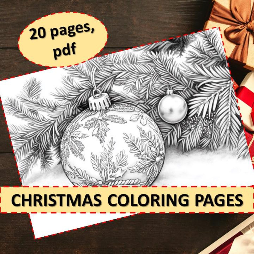 Christmas Coloring Pages Adult | Christmas Coloring Book | Christmas ...