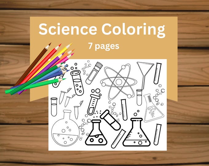 Science Series: Chemistry Coloring Book for Kids - Etsy Canada