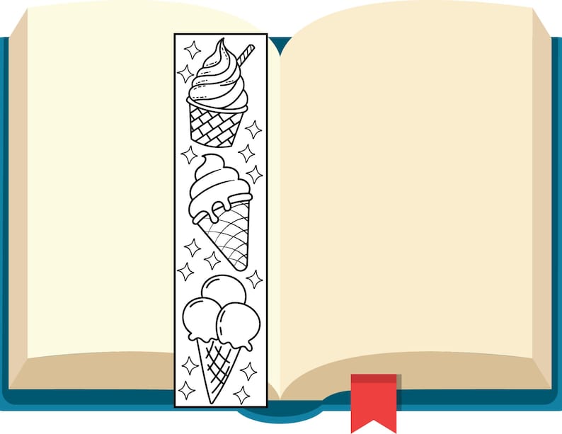 Color Your Own Bookmark Summer Theme, Vacation Coloring Bookmarks for ...