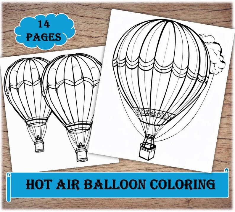 Hot Air Balloons Coloring Pages, Printable Coloring Activities for ...