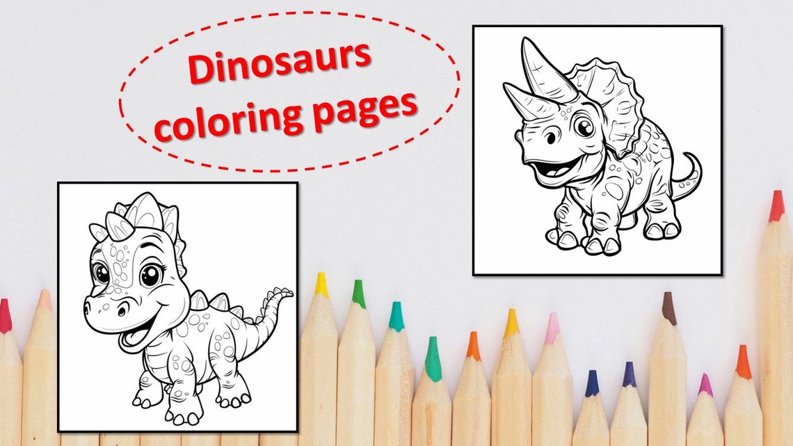 Printable Dinosaurs Coloring Pages Dinosaurs Coloring Sheets for Kids ...