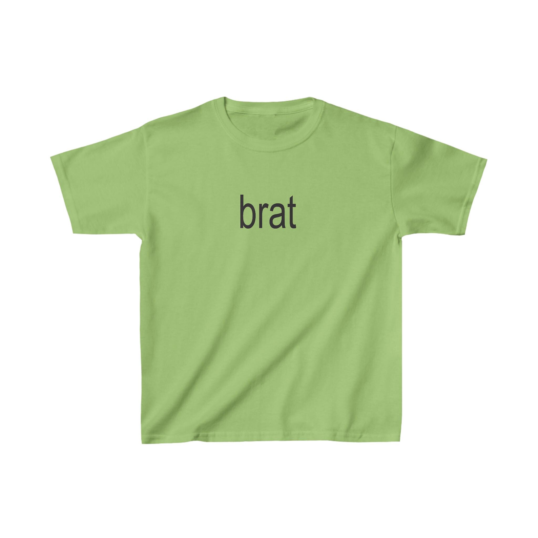 Brat Charli XCX Crop Top Y2K Babytee for Charli XCX Fans Brat Girl ...