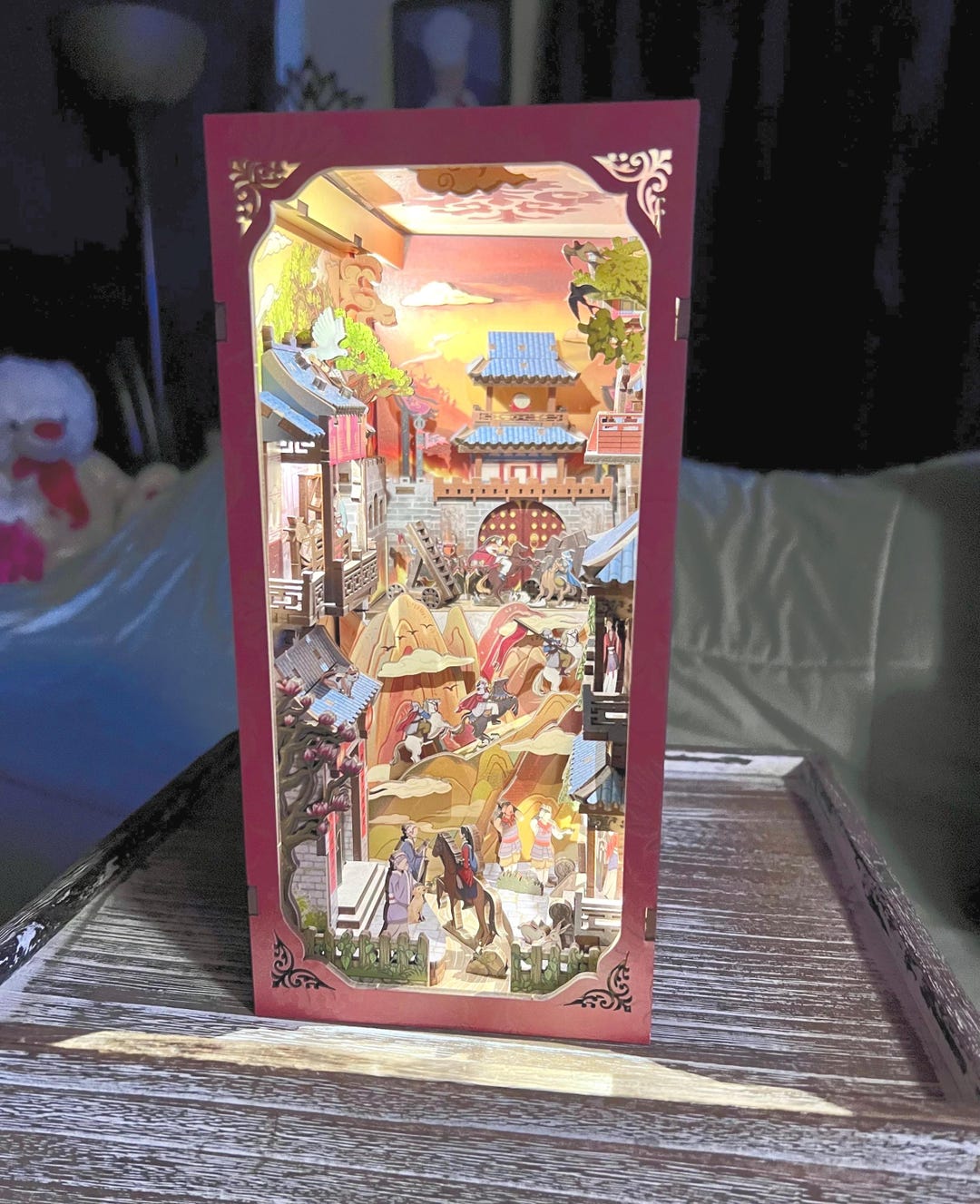 The Legend of Mulan Book Nook Fully Assembled - Etsy