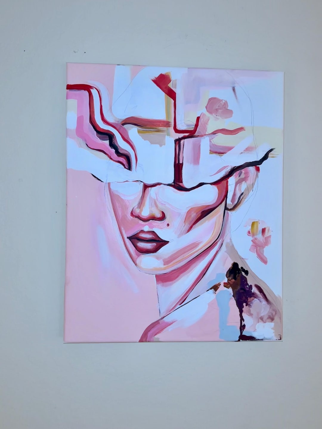 Amanda Abstract Face Canvas Original - Etsy