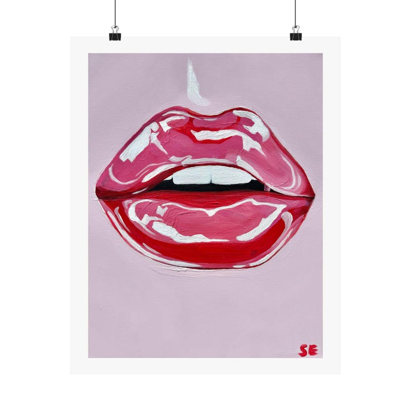 Lip Print - Etsy