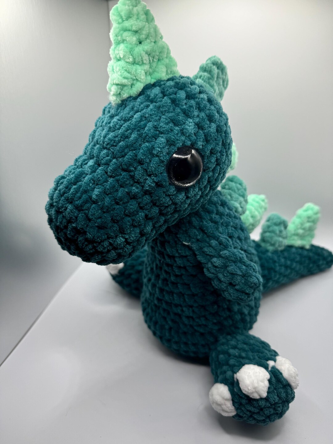 Dennis the Dinosaur Amigurumi - Large Stuffed Crochet Toy - Etsy