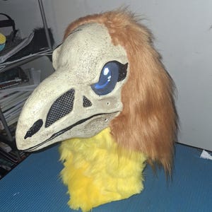 Butterscotch Skull Crow FURSUIT HEAD PREMADE - Etsy