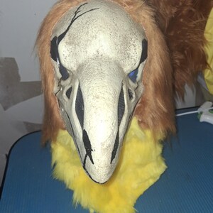 Butterscotch Skull Crow FURSUIT HEAD PREMADE - Etsy