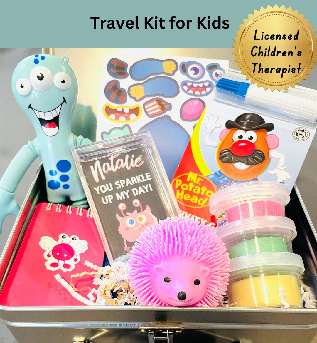 Travel Coping Box for Kids Sensory Fidgets Anxiety Coping Box ADHD ...