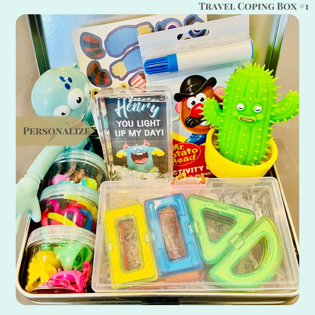 Sensory Coping Child Box Travel Personalize Boy Birthday Gift Busy ...