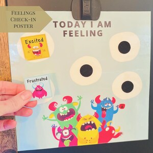 Emotional Support Handout Coping Skill Box Feeling Poster Calm Corner ...