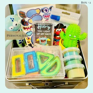 Sensory Coping Child Box Travel Personalize Boy Birthday Gift Busy ...