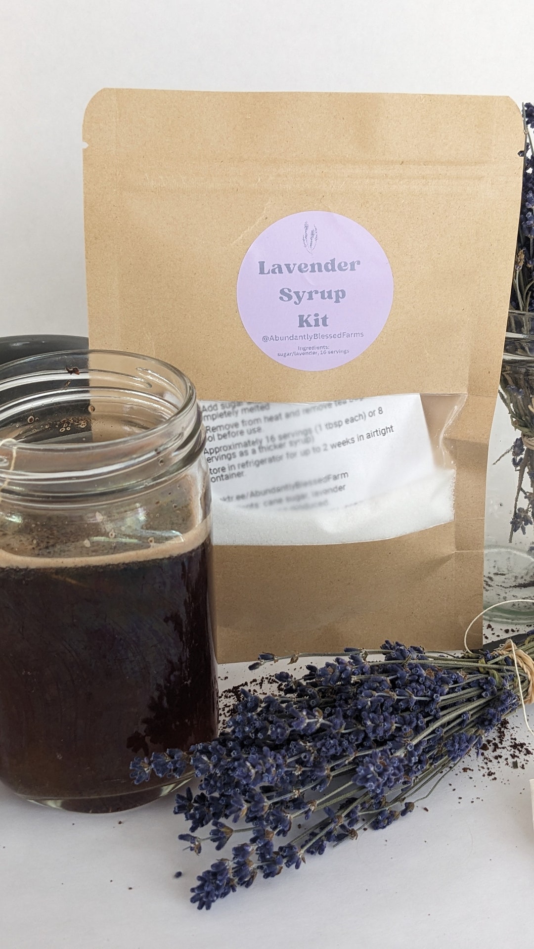 Lavender Syrup Kit, Cocktail Syrup, Mocktail Syrup, Coffee Syrup, Tea ...