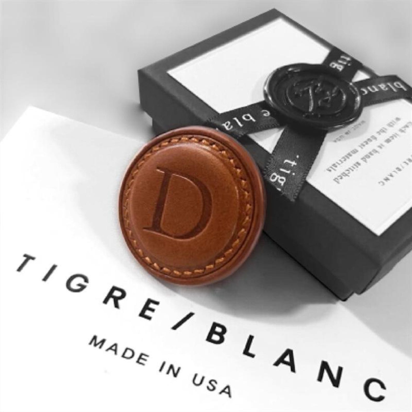 Personalized Letter Leather Golf Ball Markers, Leather Golf Ball ...