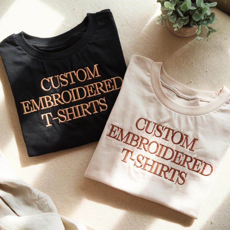 Embroidered T Shirts - Etsy