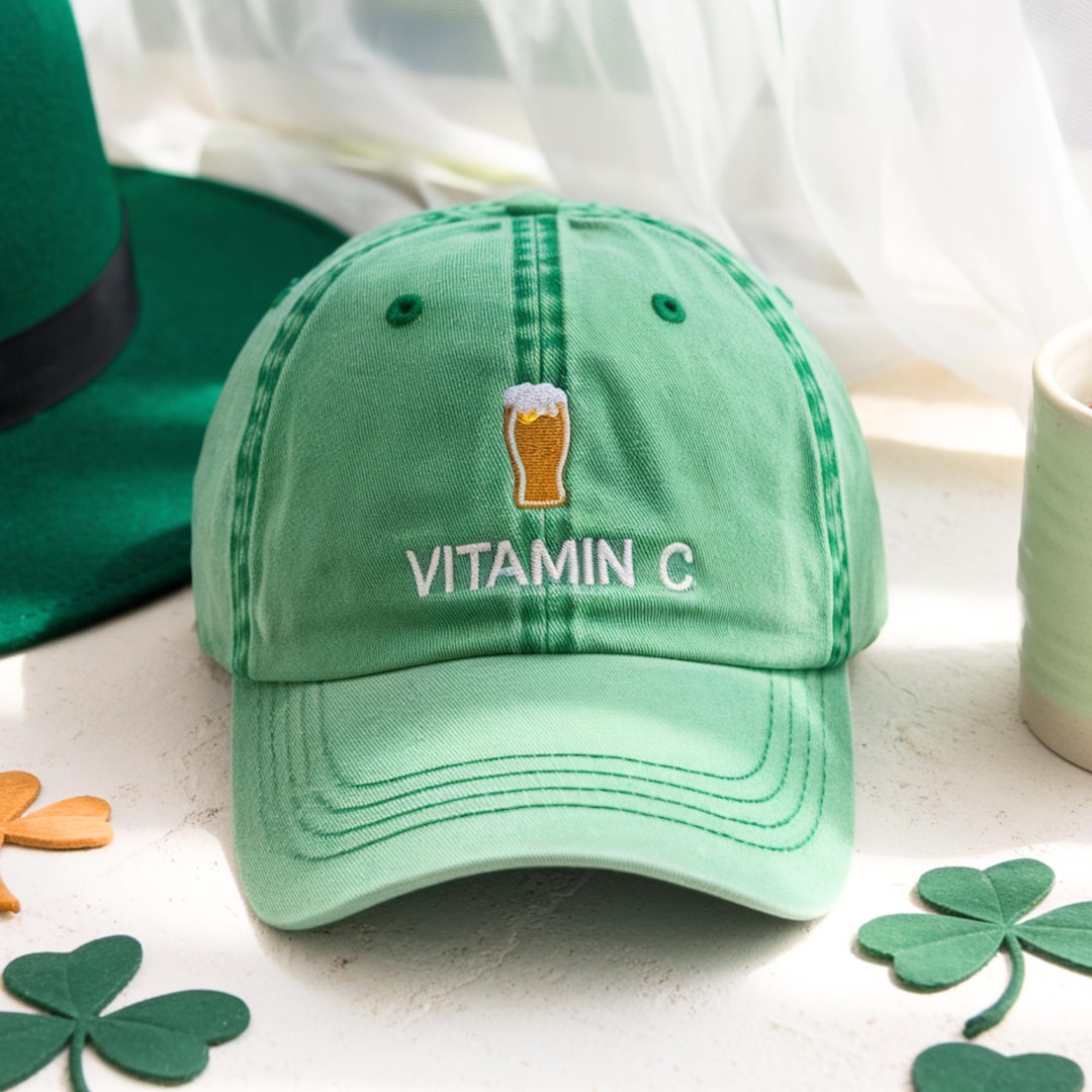 Embroidered Vitamin G Beer Hat: Funny Beer , St. Patrick’s Day Gift ...