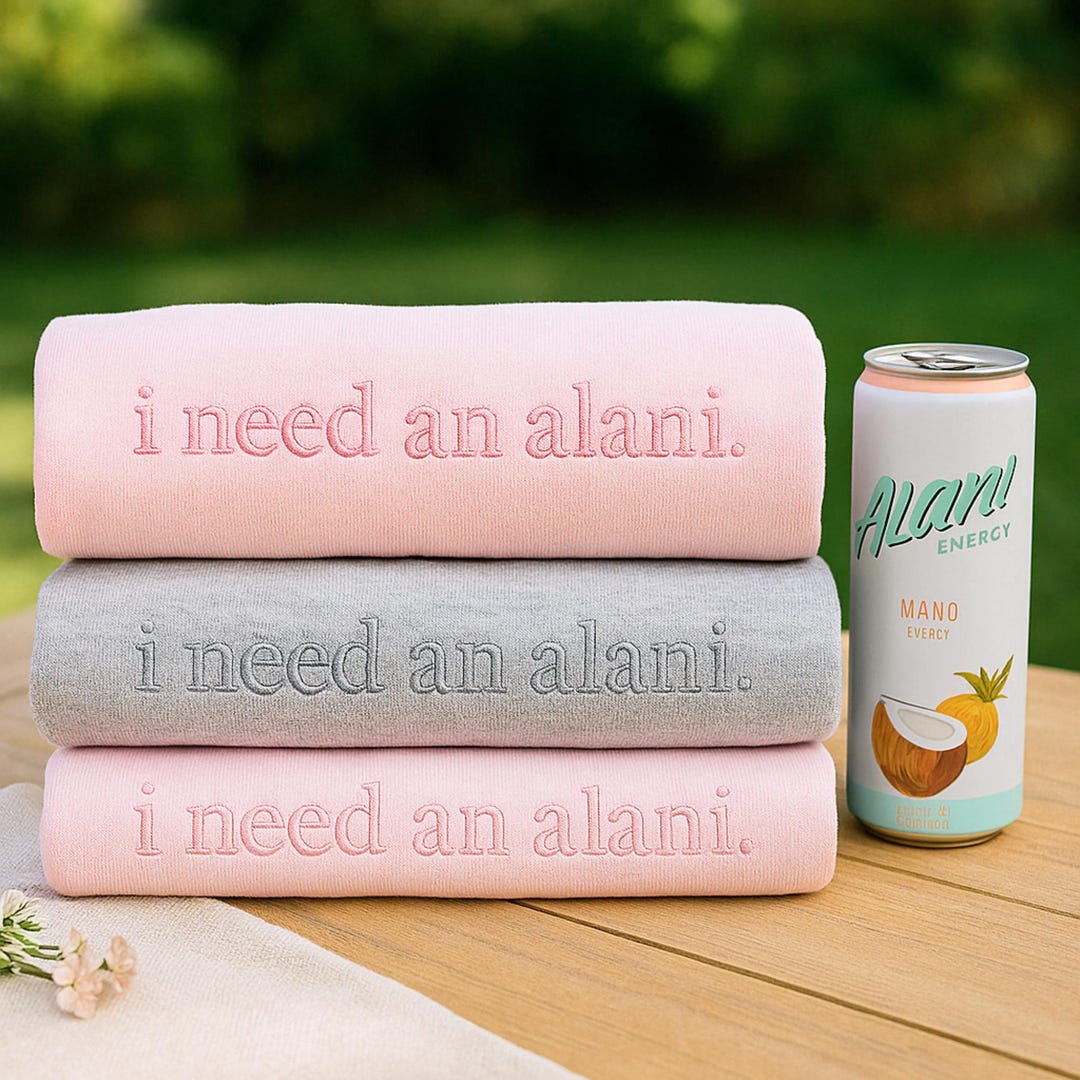 Embroidered I Need an Alani Embroidery Sweatshirt, Custom Dainty Design ...