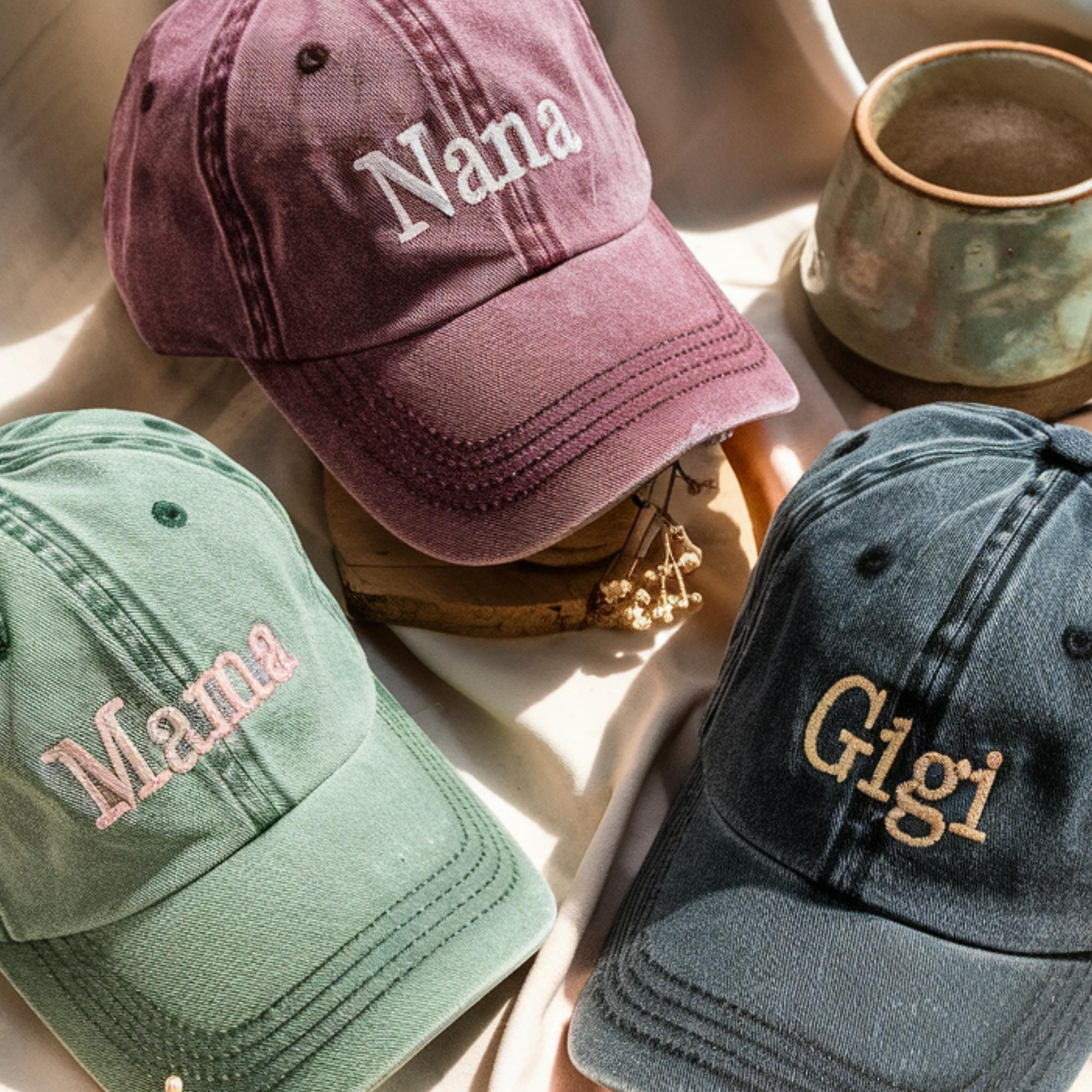 Personalized Embroidered Baseball Cap, Custom Family Gift - Etsy