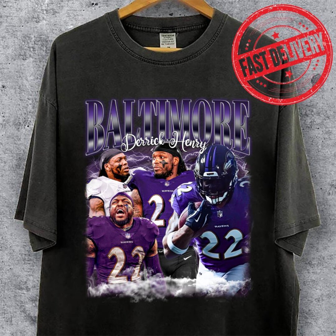 Comfort Color Derrick Henry Bootleg 90s Graphic Style T-shirt, Derrick ...