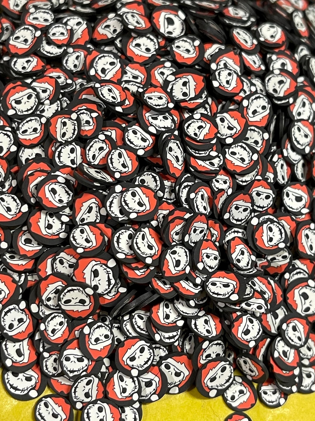 NBC Skeleton Santa Polymer Clay Slices: 5mm Craft Supplies - Etsy