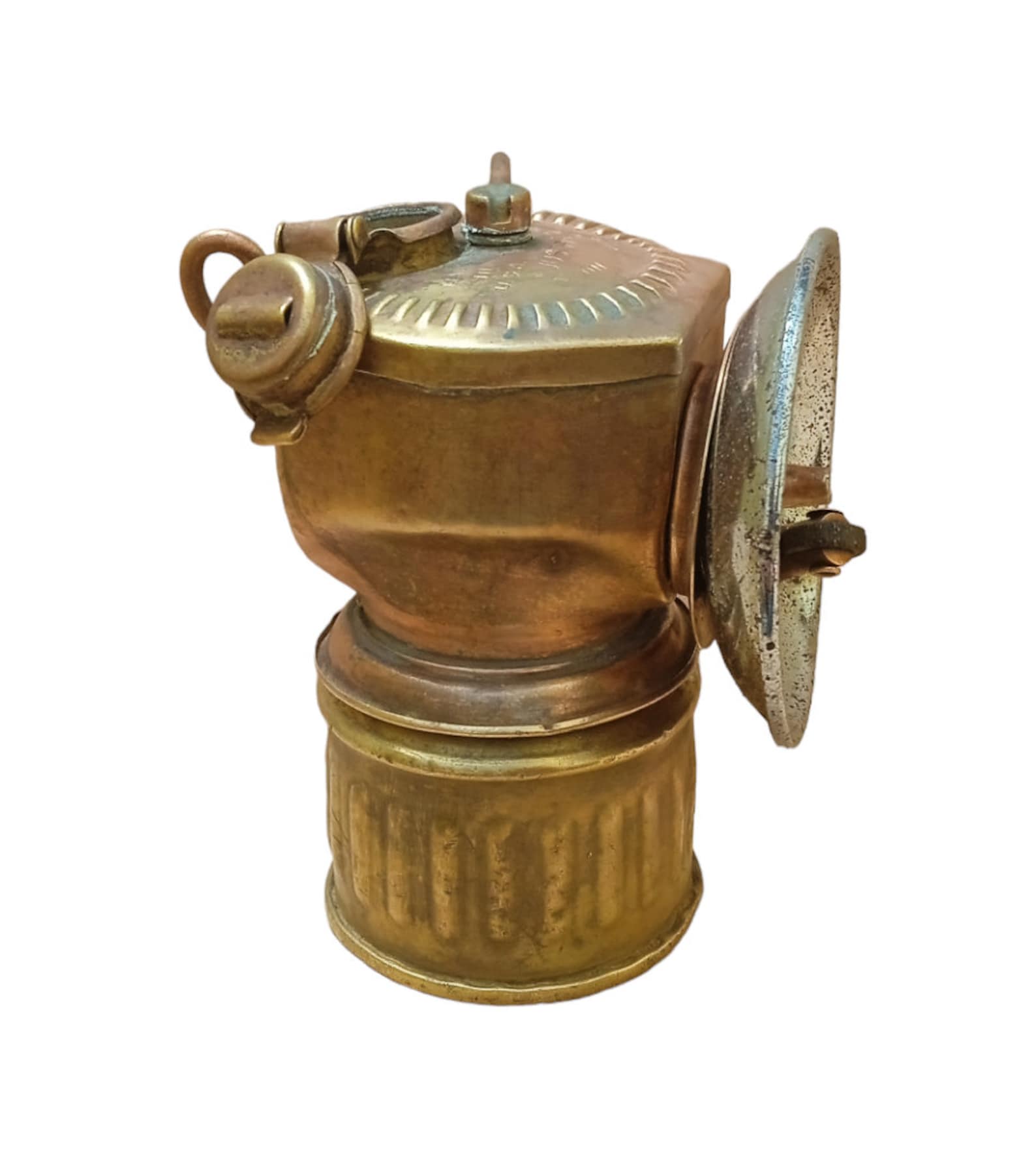 Antique JUSTRITE Carbide Miner Lamp - Etsy