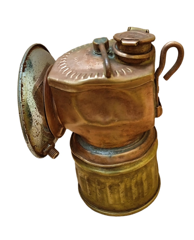 Antique JUSTRITE Carbide Miner Lamp - Etsy