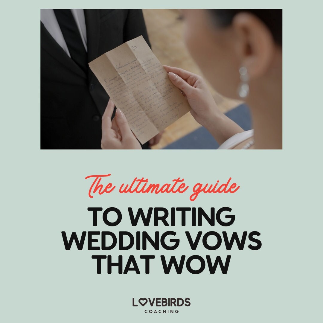 The Ultimate Guide to Writing Wedding Vows That Wow - Etsy