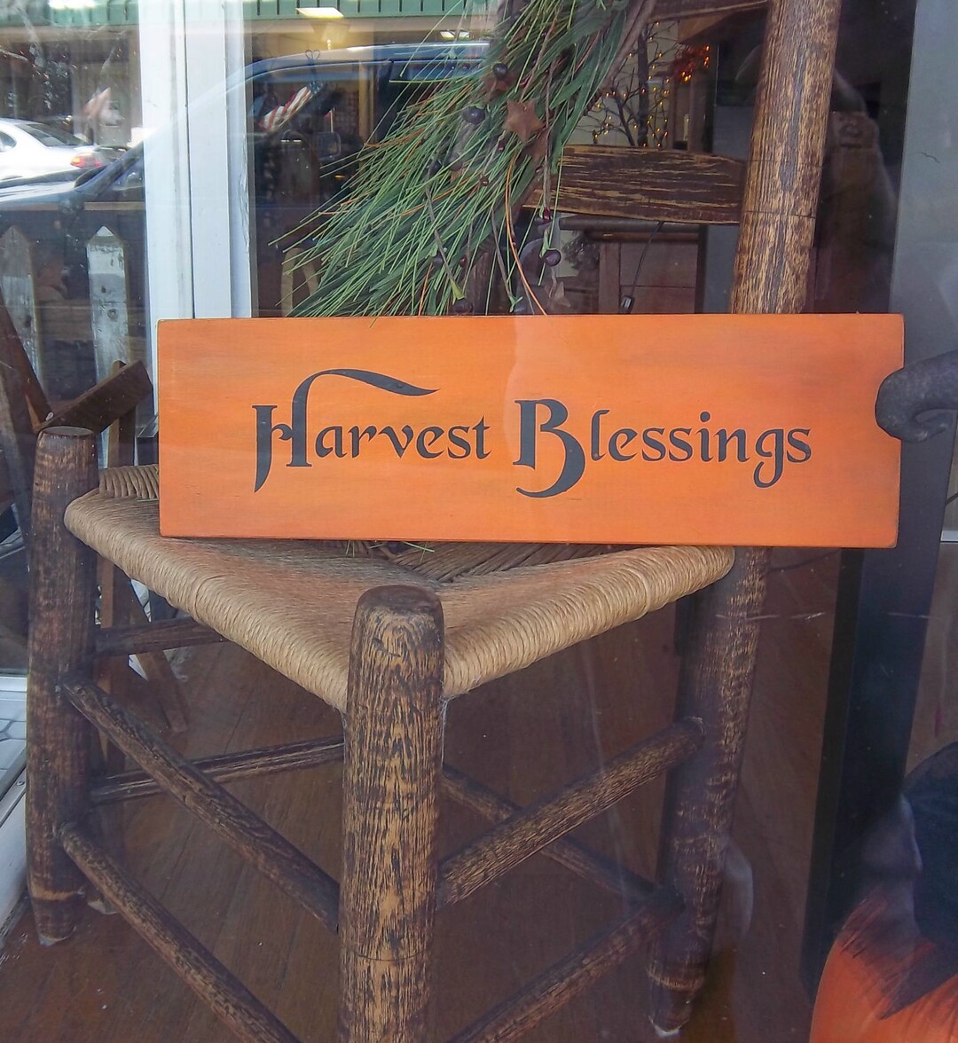 Harvest Blessing Wood Sign - Etsy