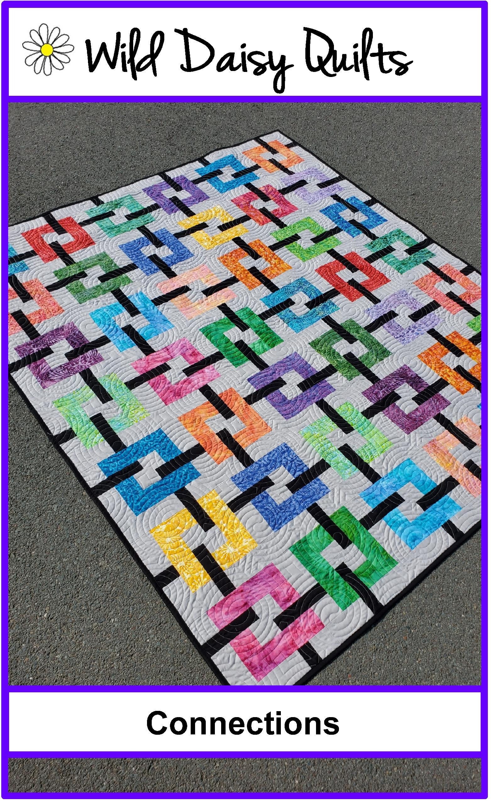 Connections PDF Quilt Pattern, 4 Sizes, Great for 2 1/2" Strips ...