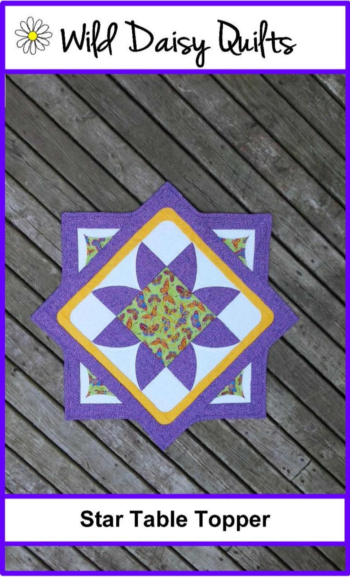 Star Table Topper PDF Pattern Approx 31 at Widest | Etsy