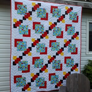 Square Dance PDF Quilt Pattern, 3 Sizes Included, Easy, Modern, Fun ...