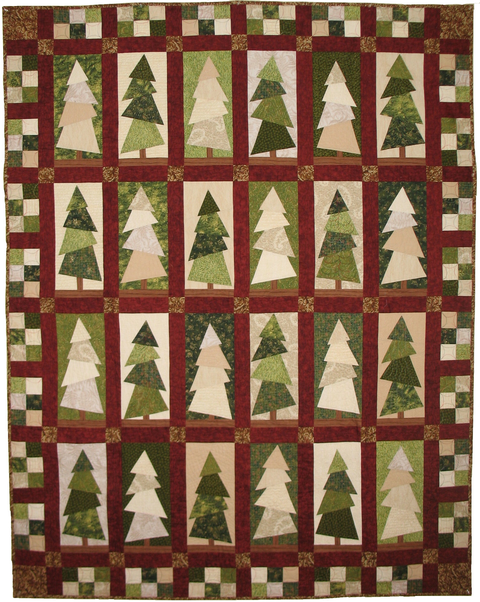 Forest of Trees Quilt PDF Fat Quarter Quilt, Wall Hanging, Instant ...